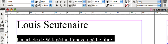 Gestion du texte en InDesign avec les styles : mise en pages d'un livret